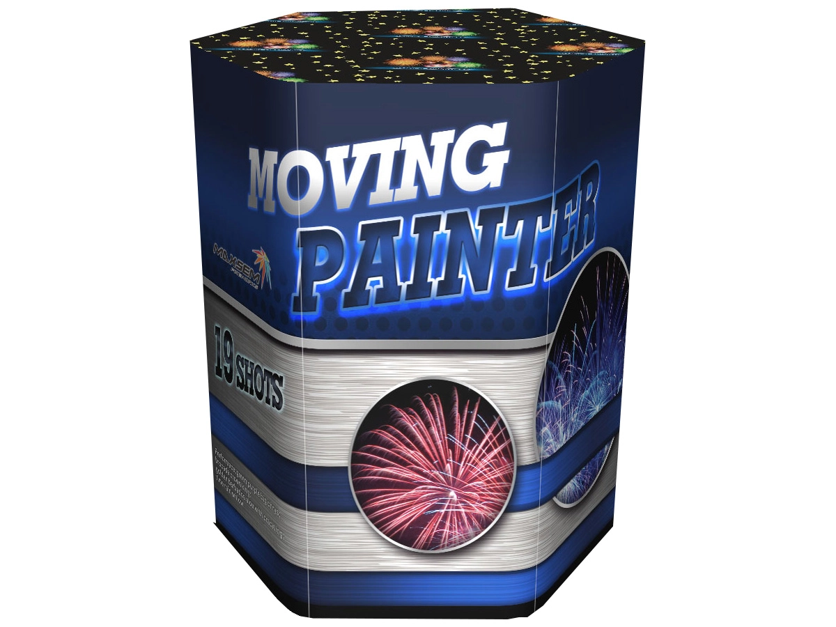 Moving Painter MC150-19 - 19 strzałów 38mm 1.5" | Arka Fajerwerki