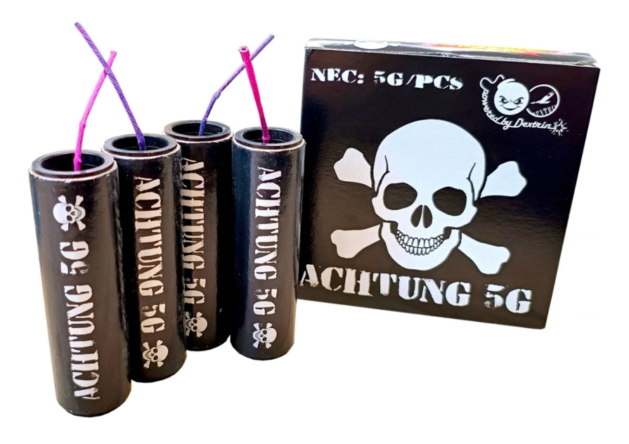 Mocna petarda Achtung 5G - dystrybucja dextrin - 5g NEC/szt - 4 sztuki (całe opakowania) | Arka ...